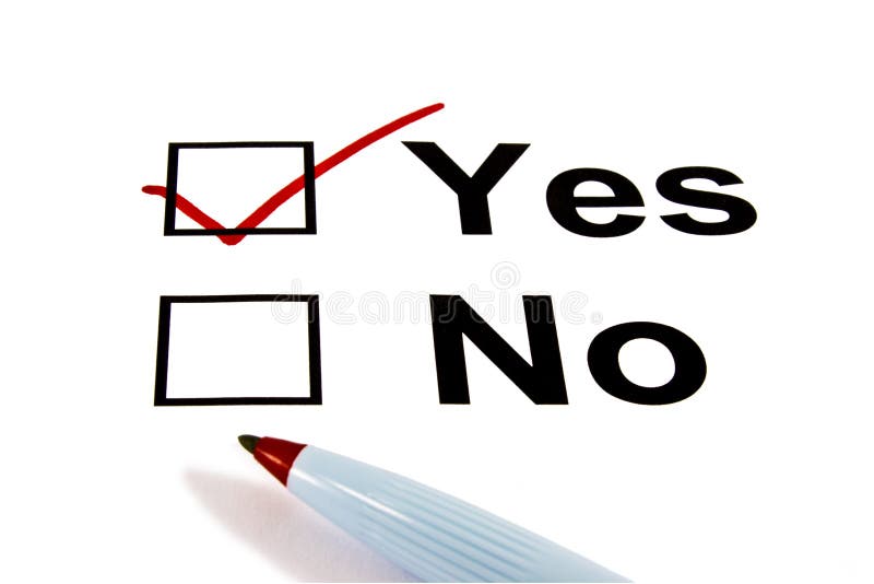 Yes / No Vote Ballot Form with NO Checked Stock Photo - Image of choice ... Yes / No Vote Ballot Form with NO Checked Stock Photo - Image of choice ...