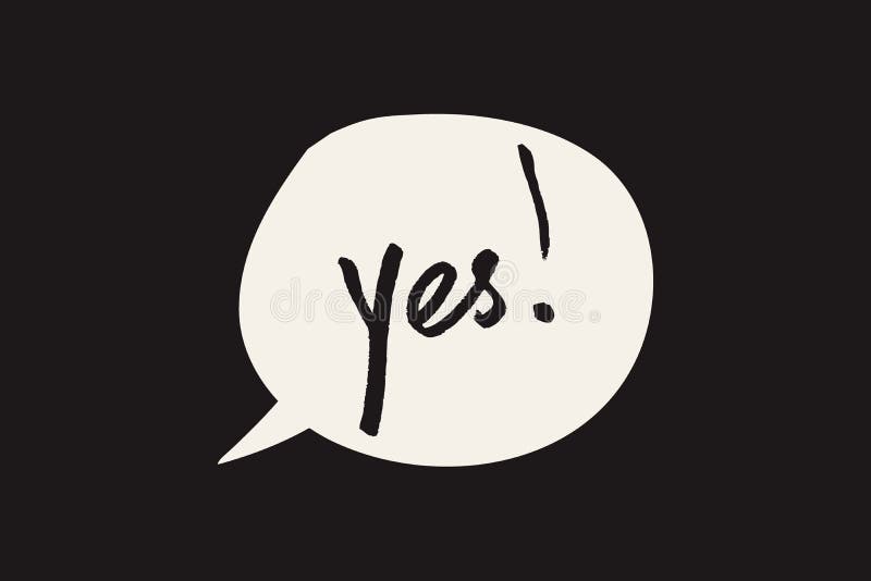 Yes Comic Speech Bubble, Cartoon. Stock Vector - Illustration of icon ...
