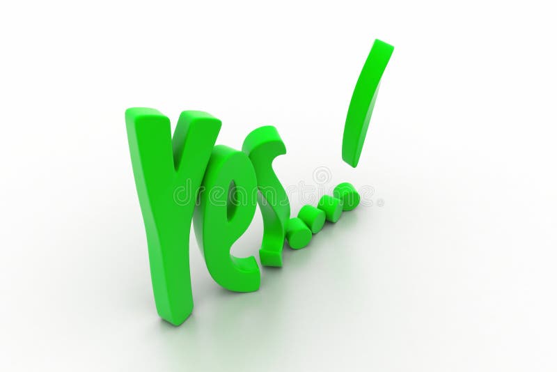 Yes, concept of success stock photo. Image of proceed - 36290114