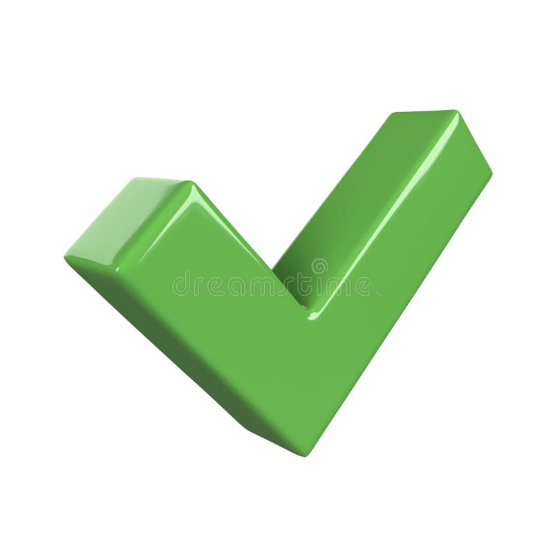 Yes Confirmed Approved Ok Correct Sign 3d Icon Render Illustration ...