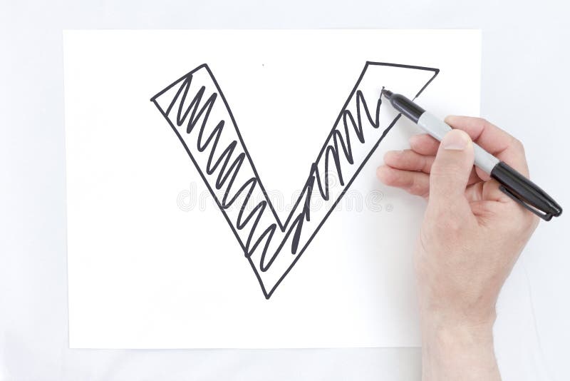 Yes for everything. stock photo. Image of checking, hand - 31027214