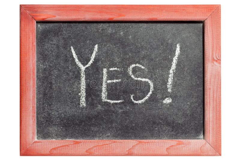 Yes exclamation stock photo. Image of frame, concept - 39797374