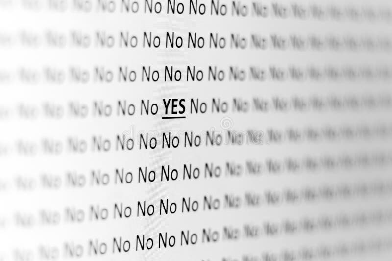 Yes stock photo. Image of decisions, message, leadership - 70755332