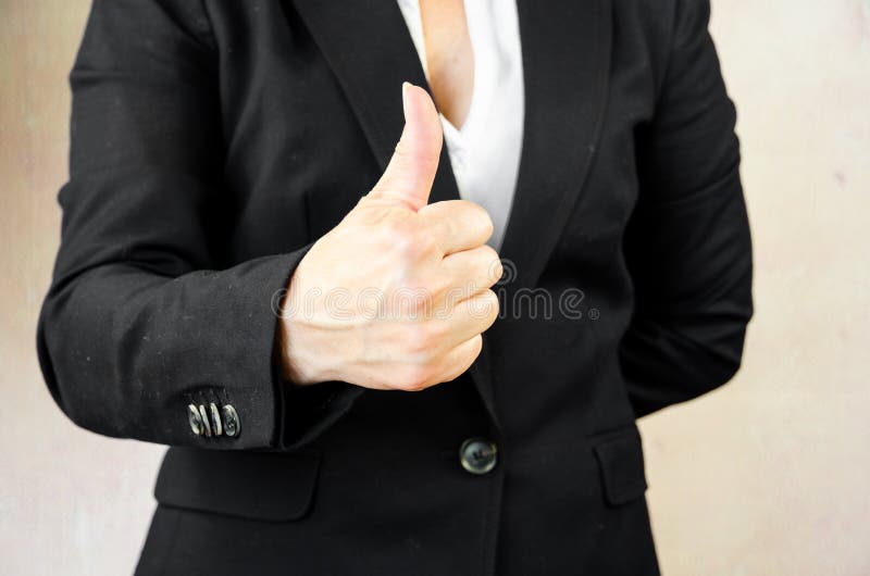 Yes gesture stock photo. Image of symbol, businesswoman - 56910256