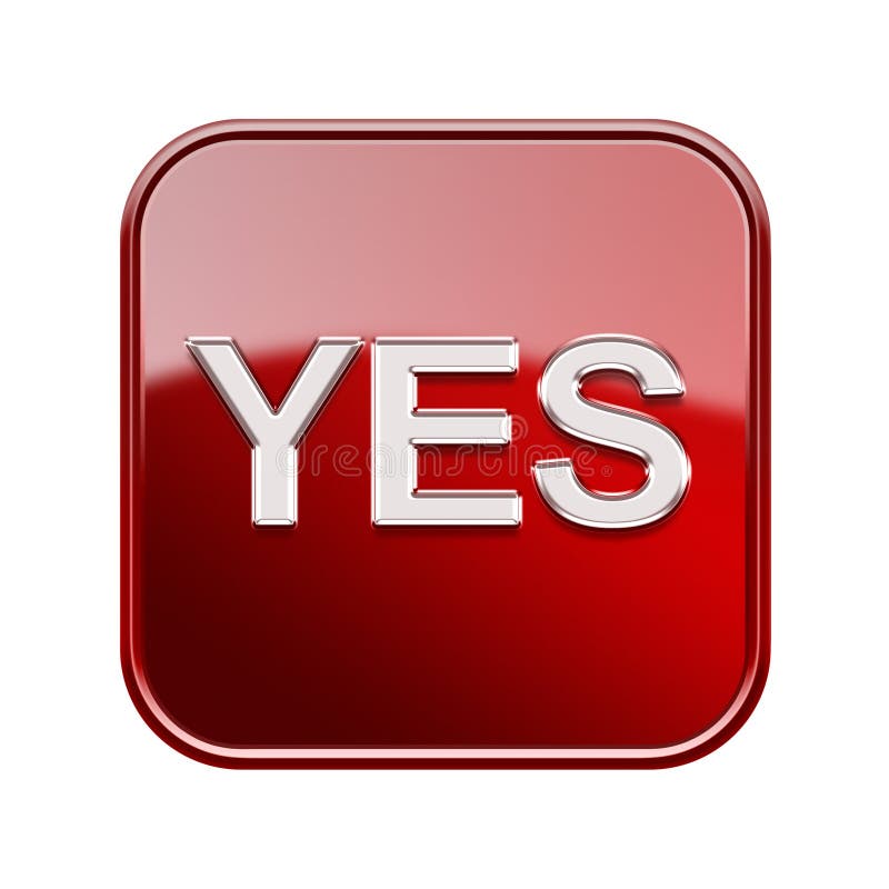 Yes and No Icon. Glossy Web Elements. Colored Oval Buttons for Your ...