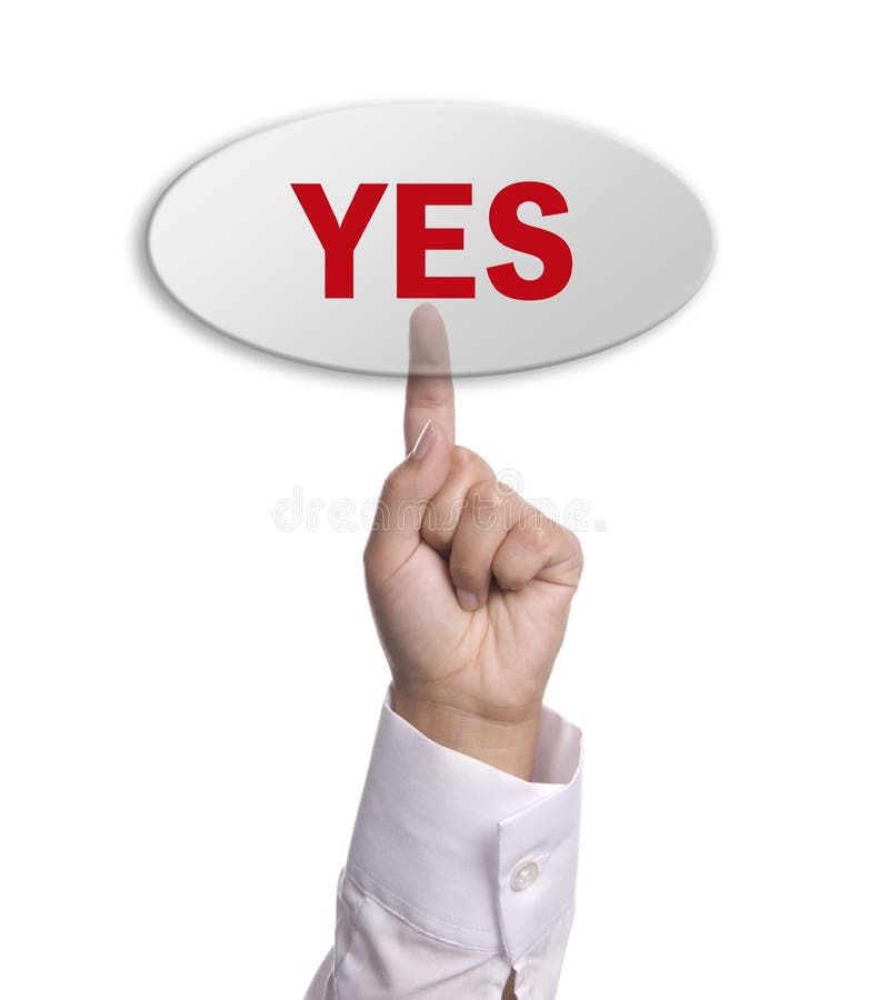 Keyboard Yes button key stock image. Image of answers - 36272413
