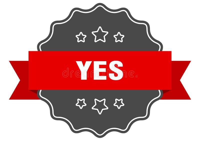 Yes label stock vector. Illustration of template, grey - 160023939