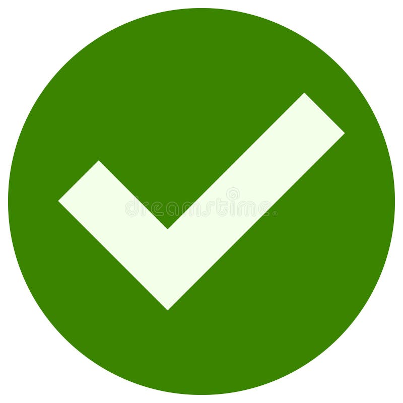 Yes Mark Vector Icon Flat Illustration Stock Vector - Illustration of ...