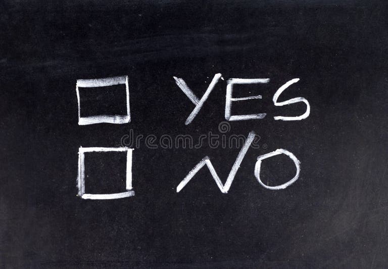 Yes No Check Boxes Check Mark Yes Stock Photos - Free & Royalty-Free ...