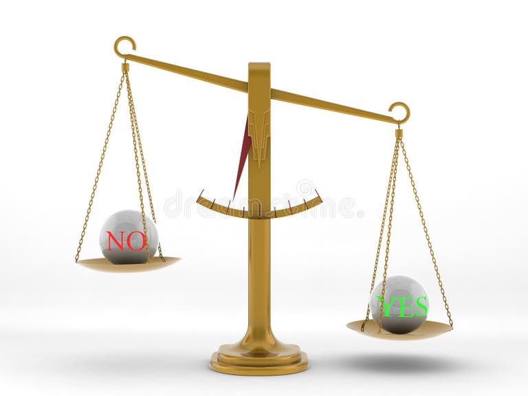 Scale Yes No Stock Illustrations – 170 Scale Yes No Stock Illustrations ...