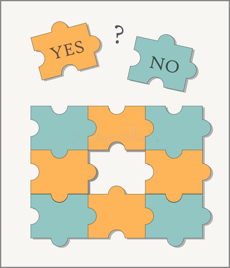 Yes or no stock illustration. Illustration of conceptual - 47563639
