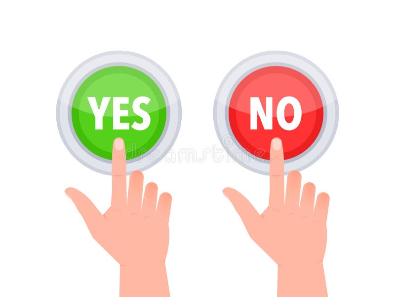 Yes and No Button. Approved and Rejected. Yes No in Speech Bubble ... Yes and No Button. Approved and Rejected. Yes No in Speech Bubble ...