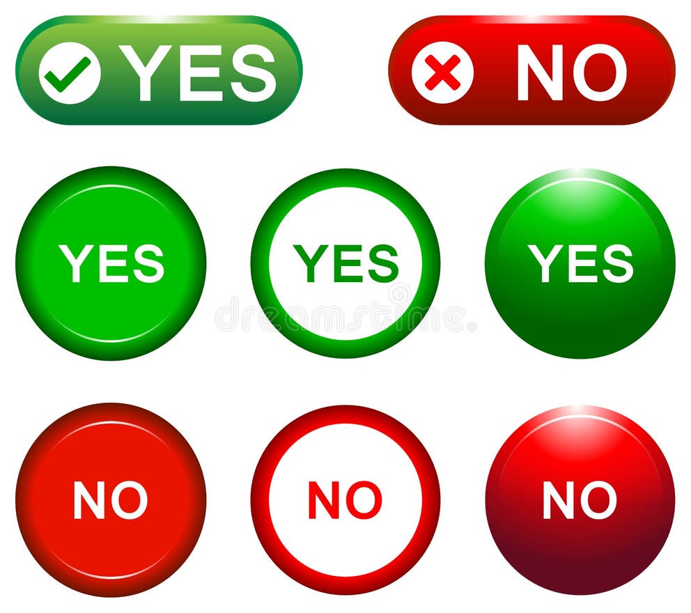Yes Buttons Stock Illustrations – 5,892 Yes Buttons Stock Illustrations ...