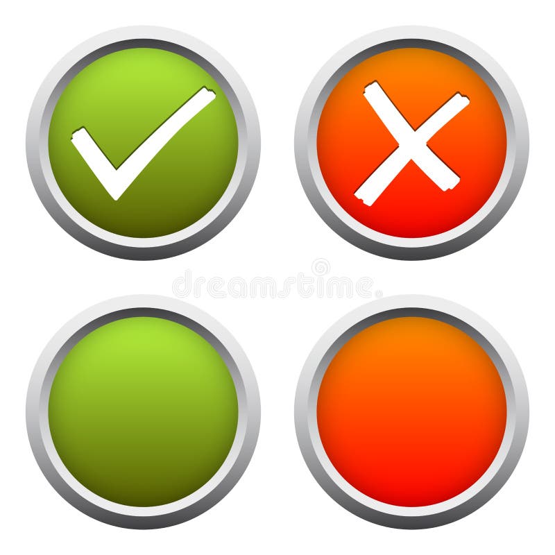 YES + NO buttons stock vector. Illustration of hook, questionnaire ...