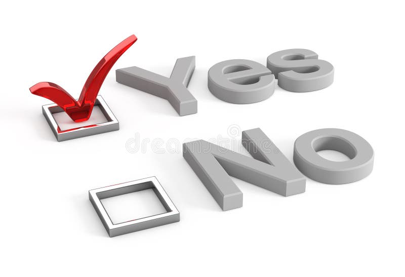 Download Yes And No Check Boxes With Check Mark In The Yes Stock ... Download Yes And No Check Boxes With Check Mark In The Yes Stock ...