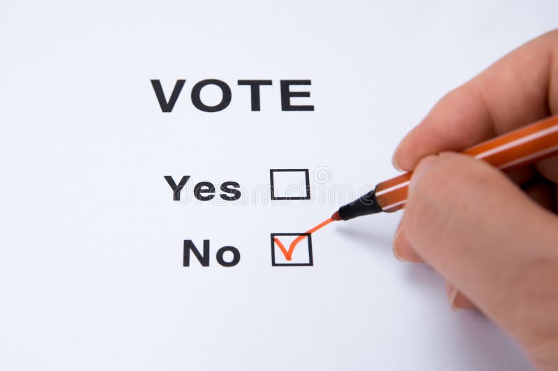 Yes and No Checkbox Marking. Stock Photo - Image of choosing, paper ...