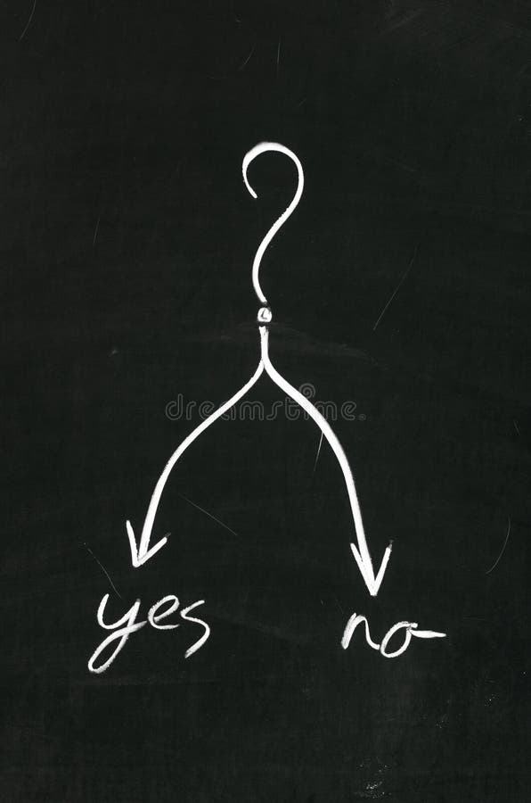 Yes or no stock image. Image of selection, write, choice - 41696503