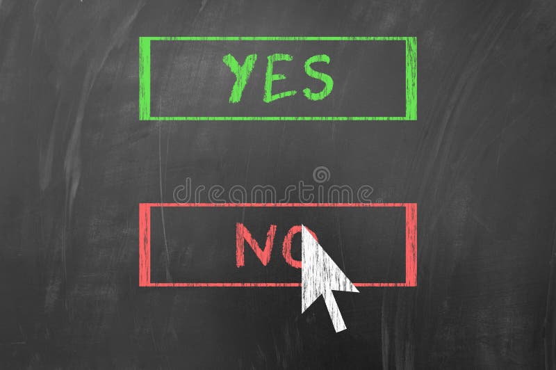 Yes or No stock image. Image of concept, alternative - 48583457