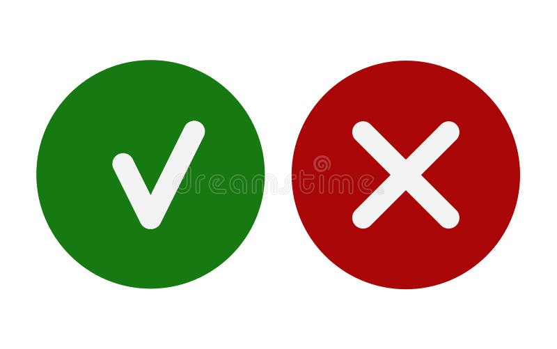 Yes and No. Confirmation and Rejection Flips - Stock Vector ...