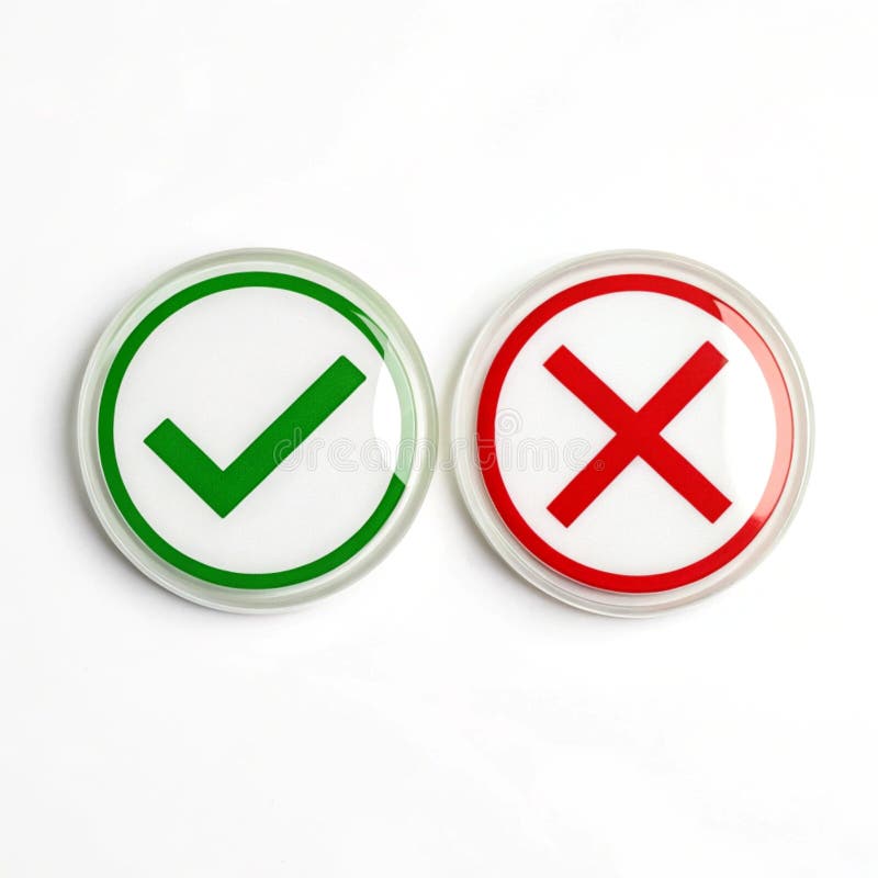 Yes No Icon Isolated on White Background Stock Illustration ...