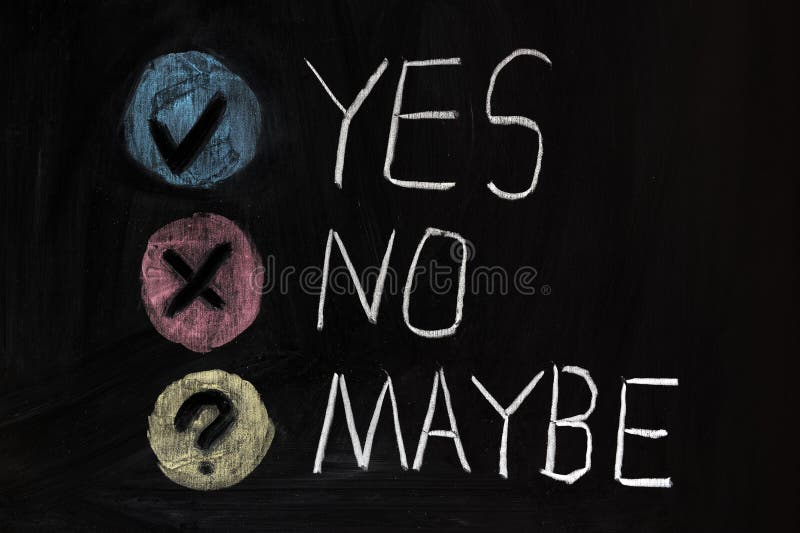 459 Yes No Maybe Stock Photos - Free & Royalty-Free Stock Photos from ...