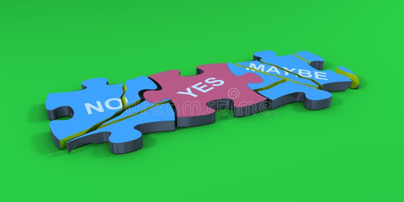 Yes No Maybe Puzzle Stock Illustrations – 13 Yes No Maybe Puzzle Stock ...