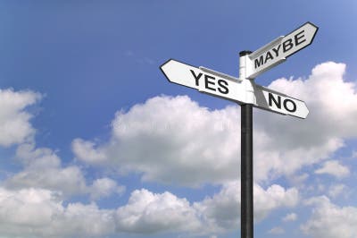 Yes No Maybe signpost stock image. Image of business, opinion - 4744969