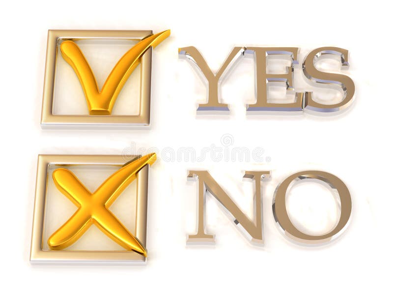 Yes or No. Questionnaire stock illustration. Illustration of form - 9466619