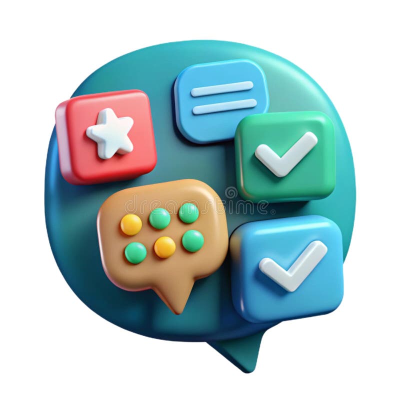 Yes or No. Speech Bubbles. 3D Web Vector Illustrations. Design Element ...