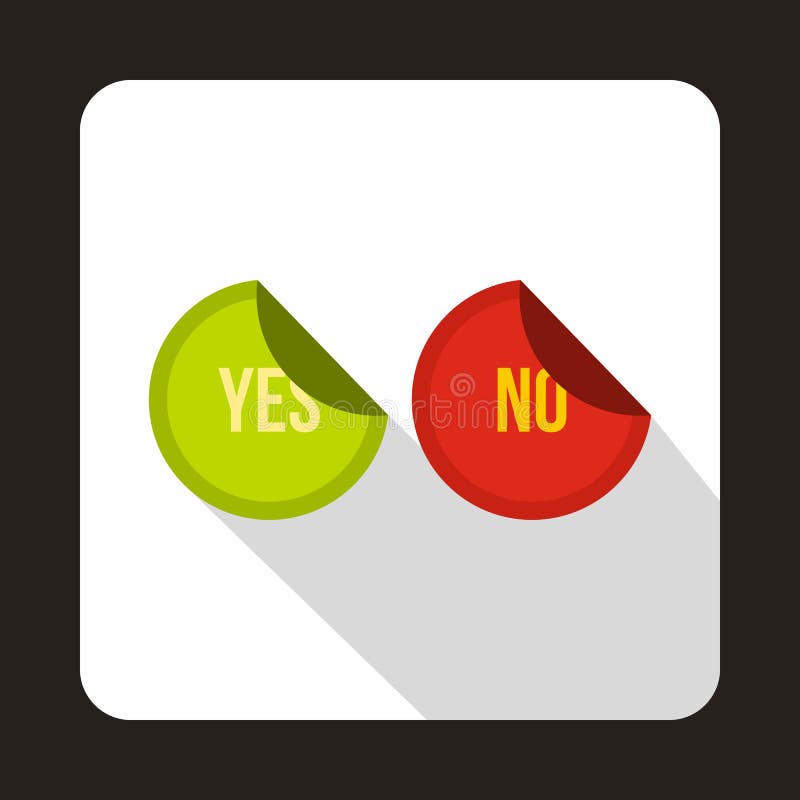 Yes No Sticker Stock Illustrations – 772 Yes No Sticker Stock ...