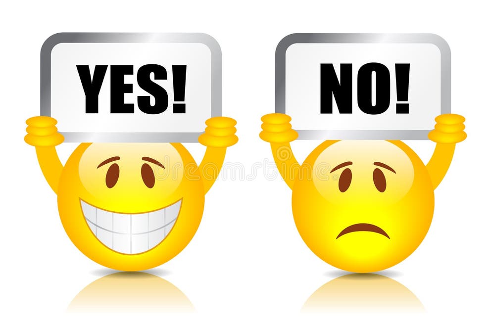 Yes no vector signs stock vector. Illustration of good - 197289586