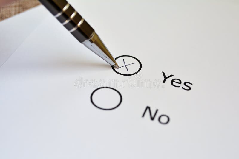 Yes or no stock image. Image of option, polling, questionnaire - 59329779