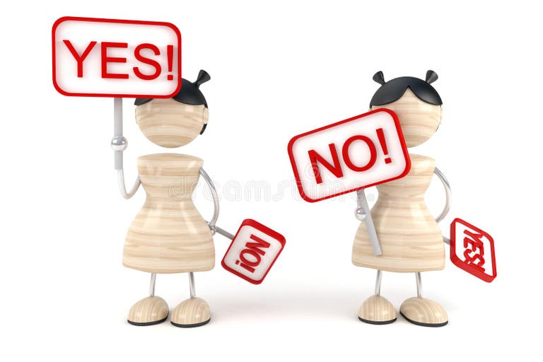 Cute Yes No Stock Illustrations – 596 Cute Yes No Stock Illustrations ...