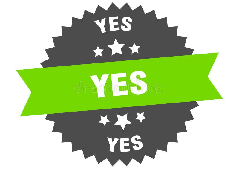 Yes stock vector. Illustration of black, peeler, grey - 160547958