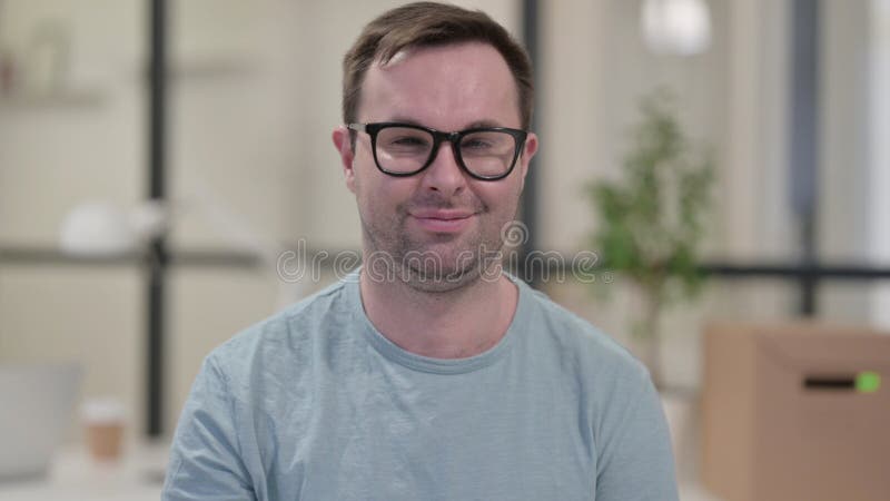 Yes Sign by Young Man Head Shake Stock Image - Image of trader, mission ...