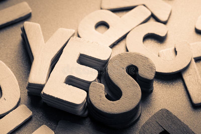 Yes stock image. Image of confirm, correct, agree, letter - 51746361