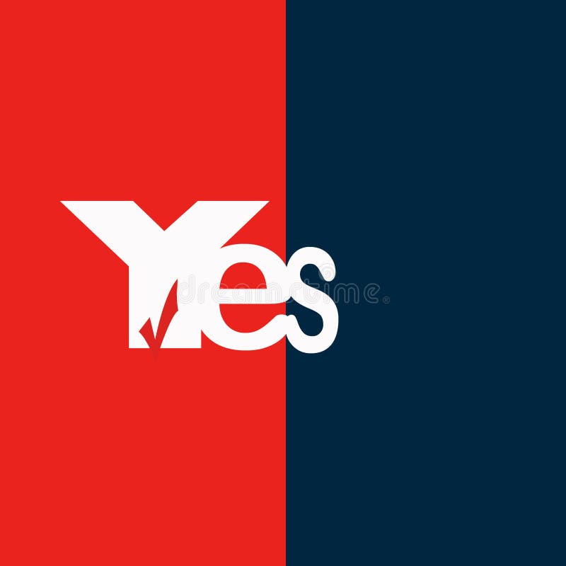 Yes text stock illustration. Illustration of text, logo - 350993291