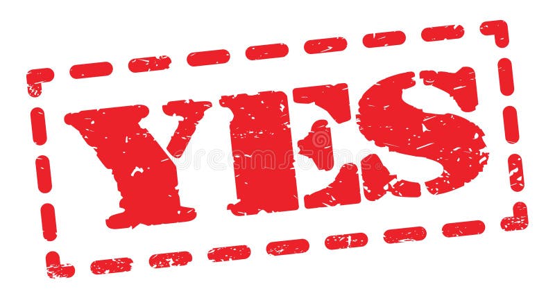 YES Text Written on Red Stamp Sign Stock Illustration - Illustration of ... YES Text Written on Red Stamp Sign Stock Illustration - Illustration of ...
