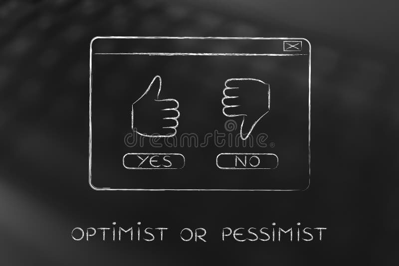 Yes Thumbs Up or No Thumbs Down, Pop-up Illustration Stock Image ...