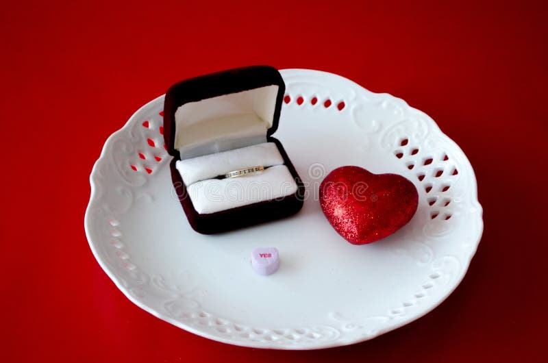 Yes To the Ring, Wedding and Love Concept Stock Photo - Image of accept ...