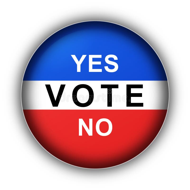 Yes Vote No stock illustration. Illustration of button - 16709470