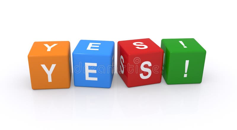 Yes! word stock photo. Image of excitement, point, abstract - 37263970