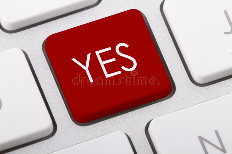 YES stock image. Image of desktop, office, direction - 81932187