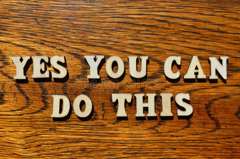 Yes You Can Do this, Words As Banner Headline Stock Image - Image of ...