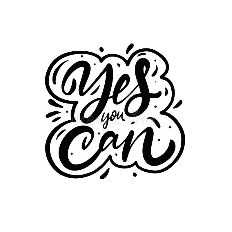 Word Yes Calligraphy Stock Illustrations – 796 Word Yes Calligraphy ...