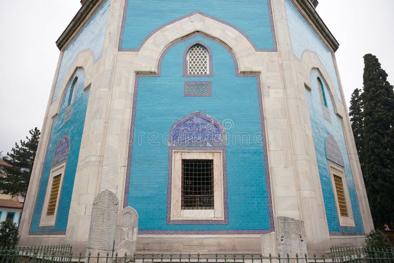 Yesil Tomb in Bursa, Turkiye Stock Photo - Image of architecture ...