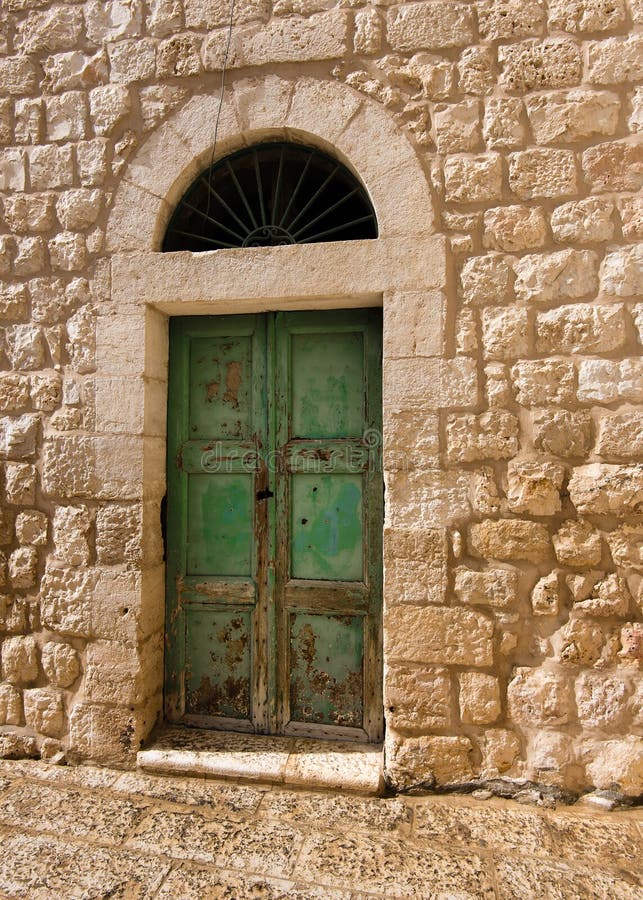 Yesterday, a Doorway in Old Bethlehem, Israel Stock Photo - Image of ...