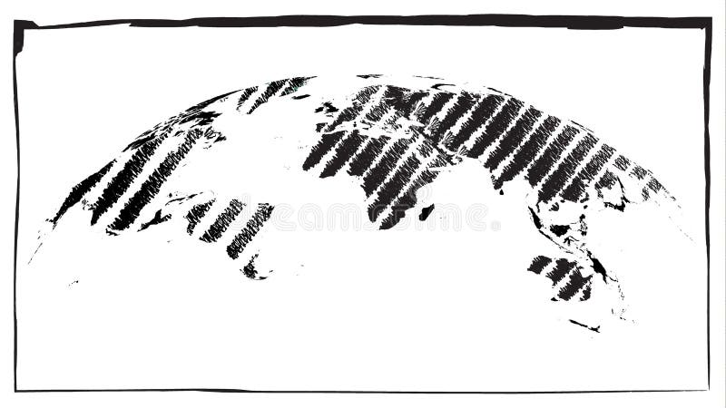 Yesterday & Today & Ever. Clean & Safe. World Map Illustration Stock ...