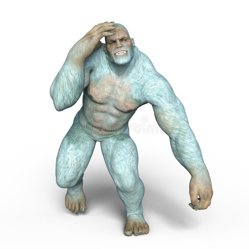 Yeti stock illustration. Illustration of yeti, pose, monster - 80646829