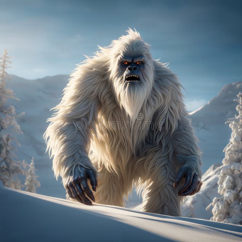 Yeti: the Elusive Snow Creature of Himalayan Myths Stock Photo - Image ... Yeti: the Elusive Snow Creature of Himalayan Myths Stock Photo - Image ...